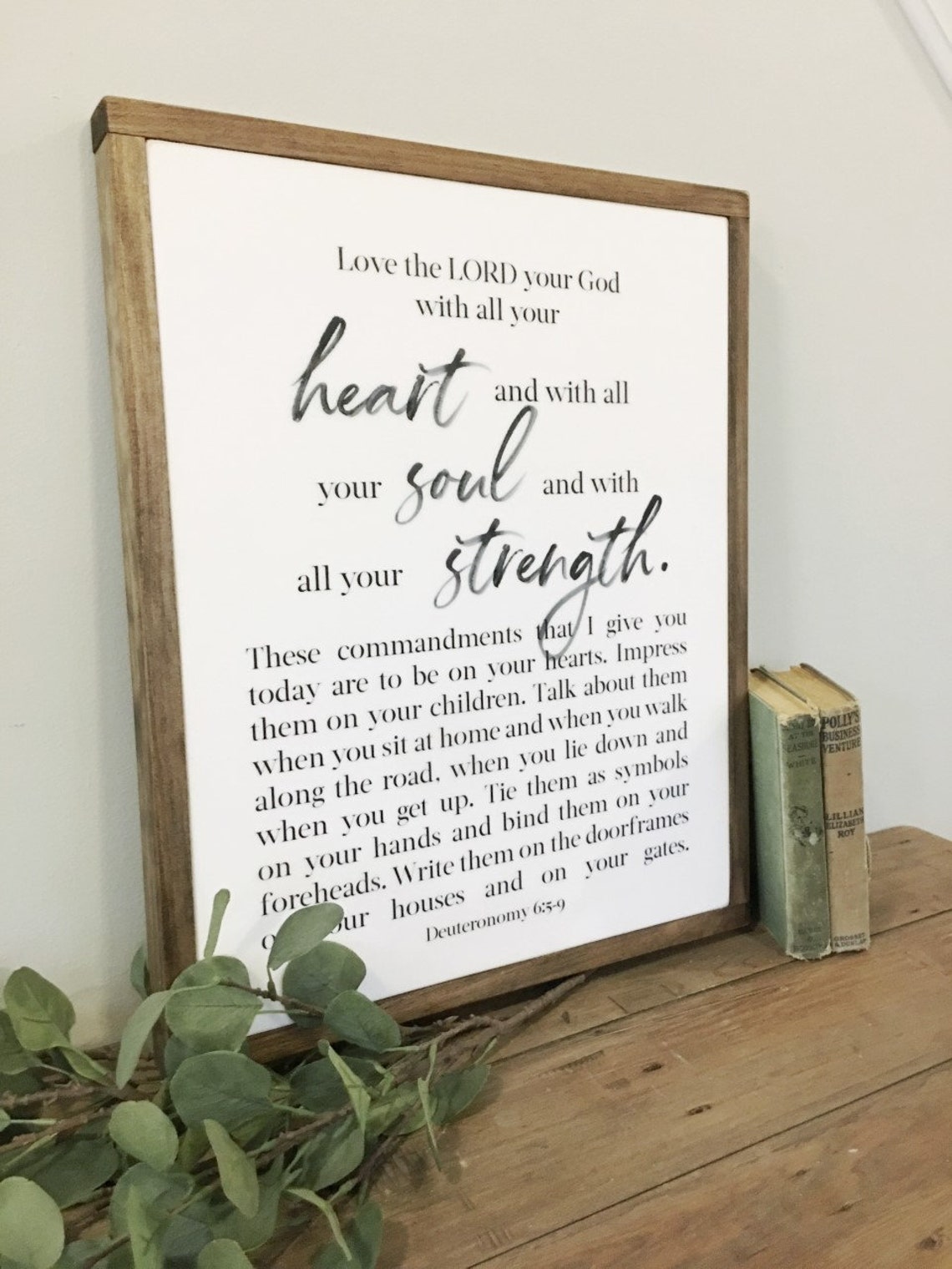 Bible Verse Printable, Deuteronomy 6:5-9, Shema, Love the Lord Your God ...