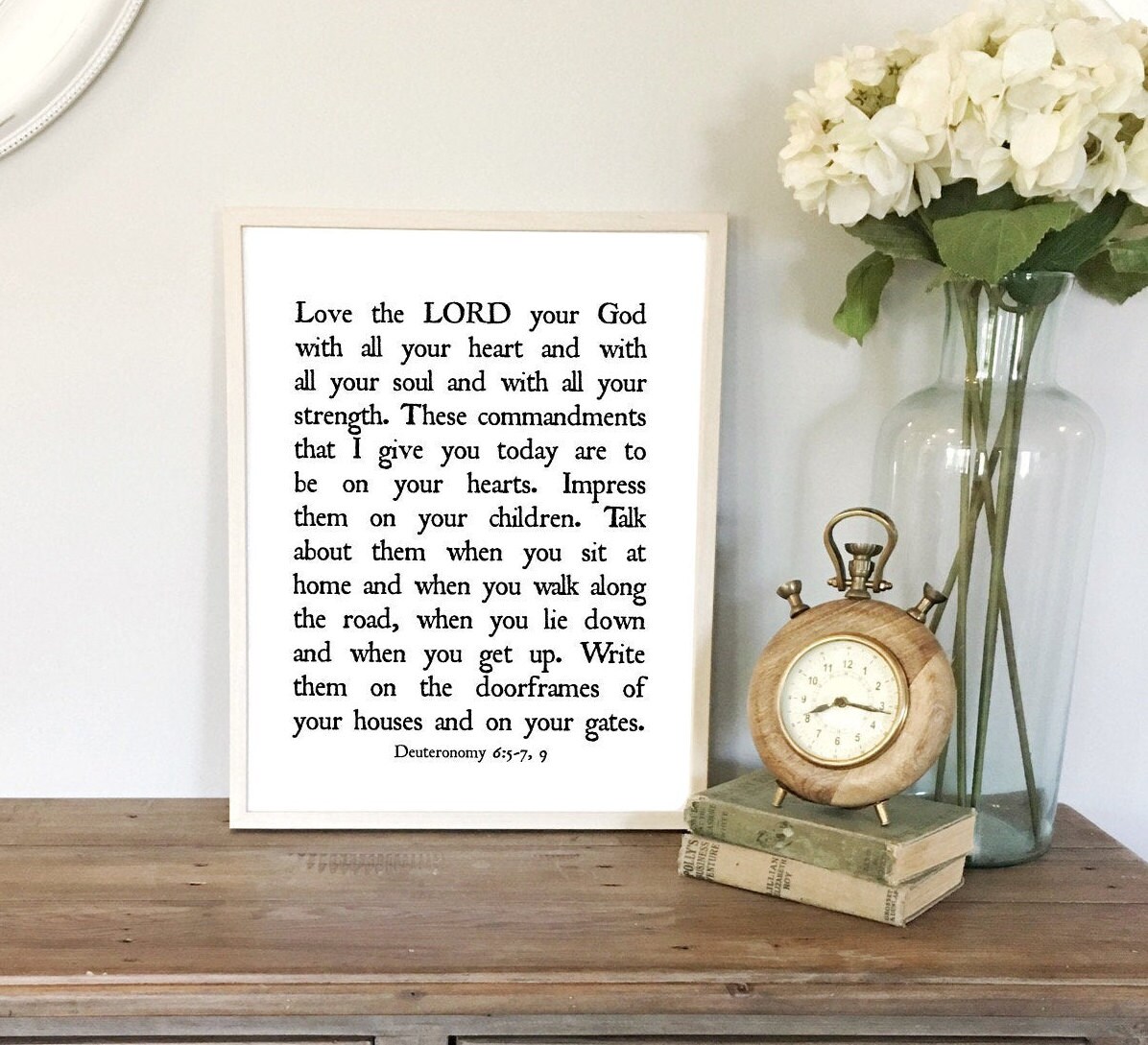 Bible Verse Printable, Deuteronomy 6:5-7 9, Shema, Love the Lord Your ...
