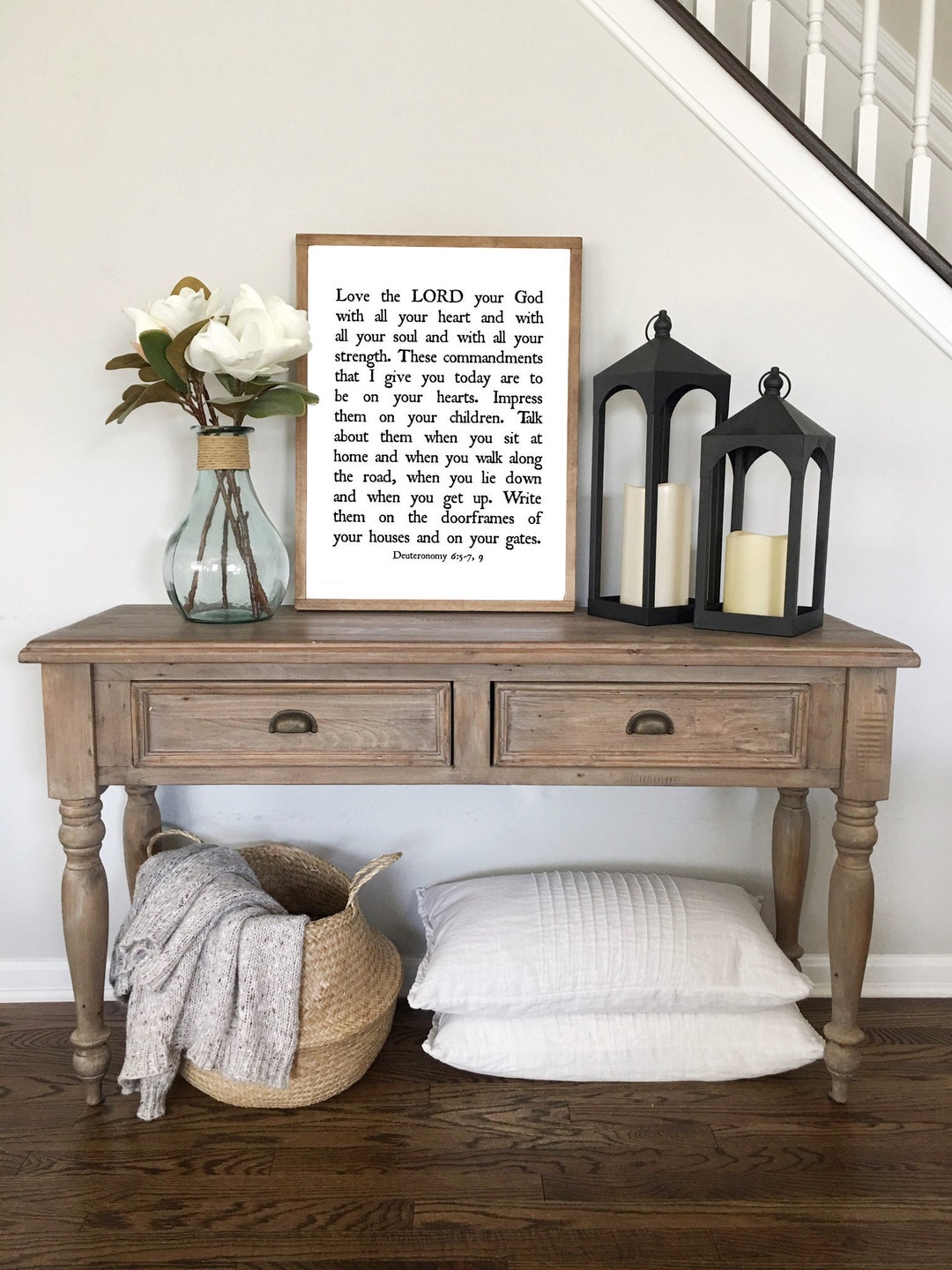 Bible Verse Printable, Deuteronomy 6:5-7 9, Shema, Love the Lord Your ...