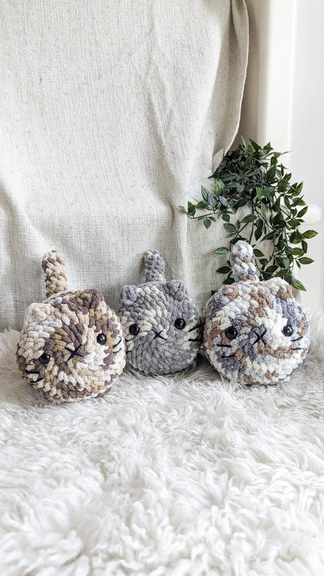 Crocheted Loaf Cat Multicolor - Etsy