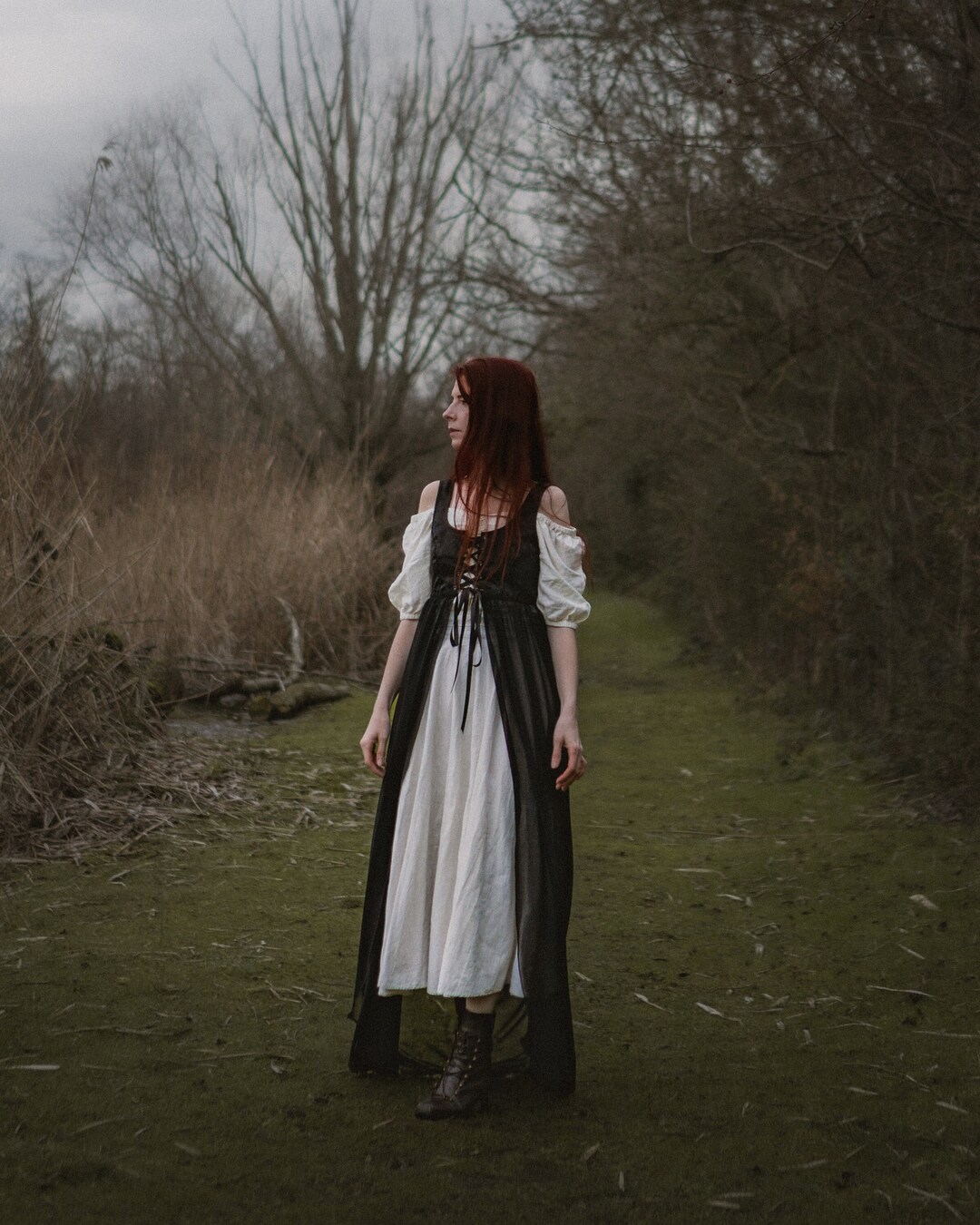 Renaissance Overdress in Moody Style for Dark Cottagecore Renfest ...