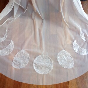 Moon Phases Cloak, Black Wedding Cloak, Witchy Cloak, Black Long Cape ...