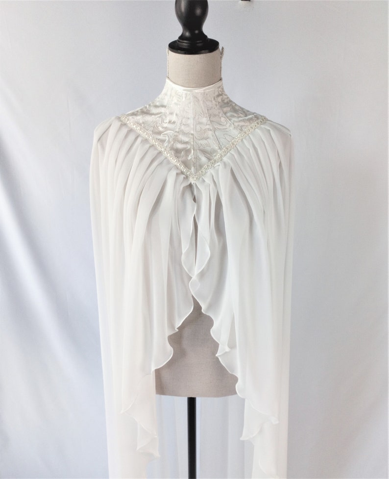 Elven bridal cape High neck cape Fantasy wedding cape Elf | Etsy