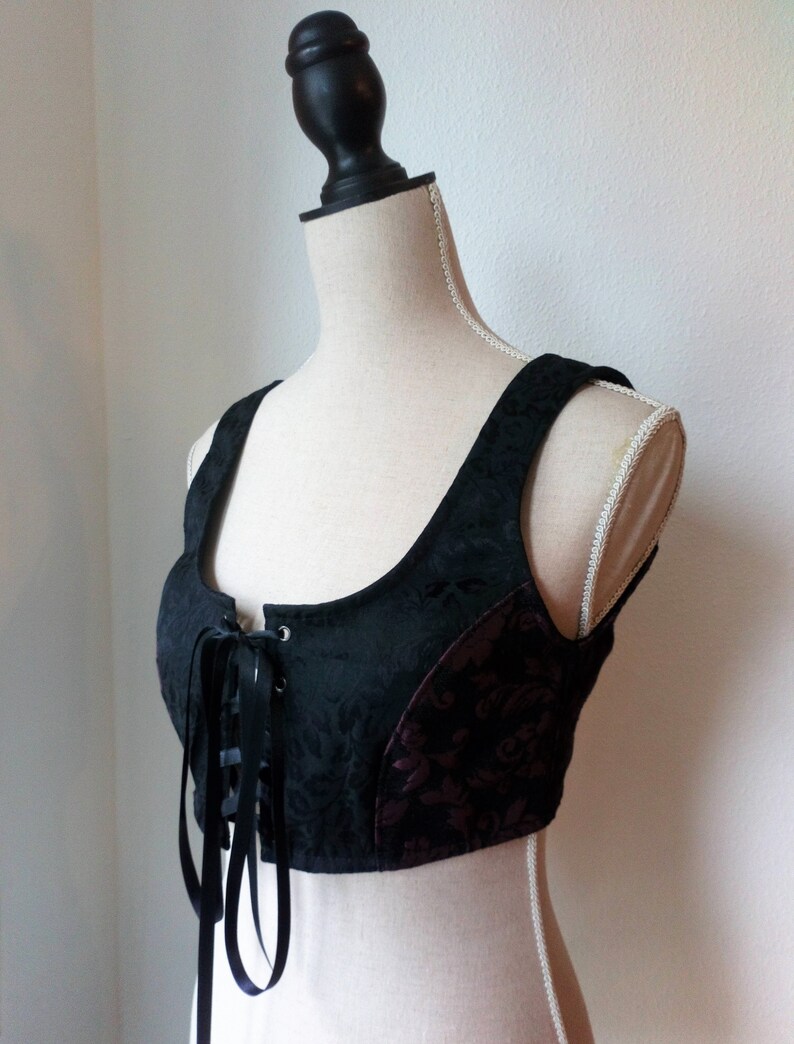 Gothic Corset Vest Pagan Witch Corset Dark Fantasy Larp - Etsy
