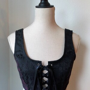 Gothic Corset Vest Pagan Witch Corset Dark Fantasy Larp - Etsy