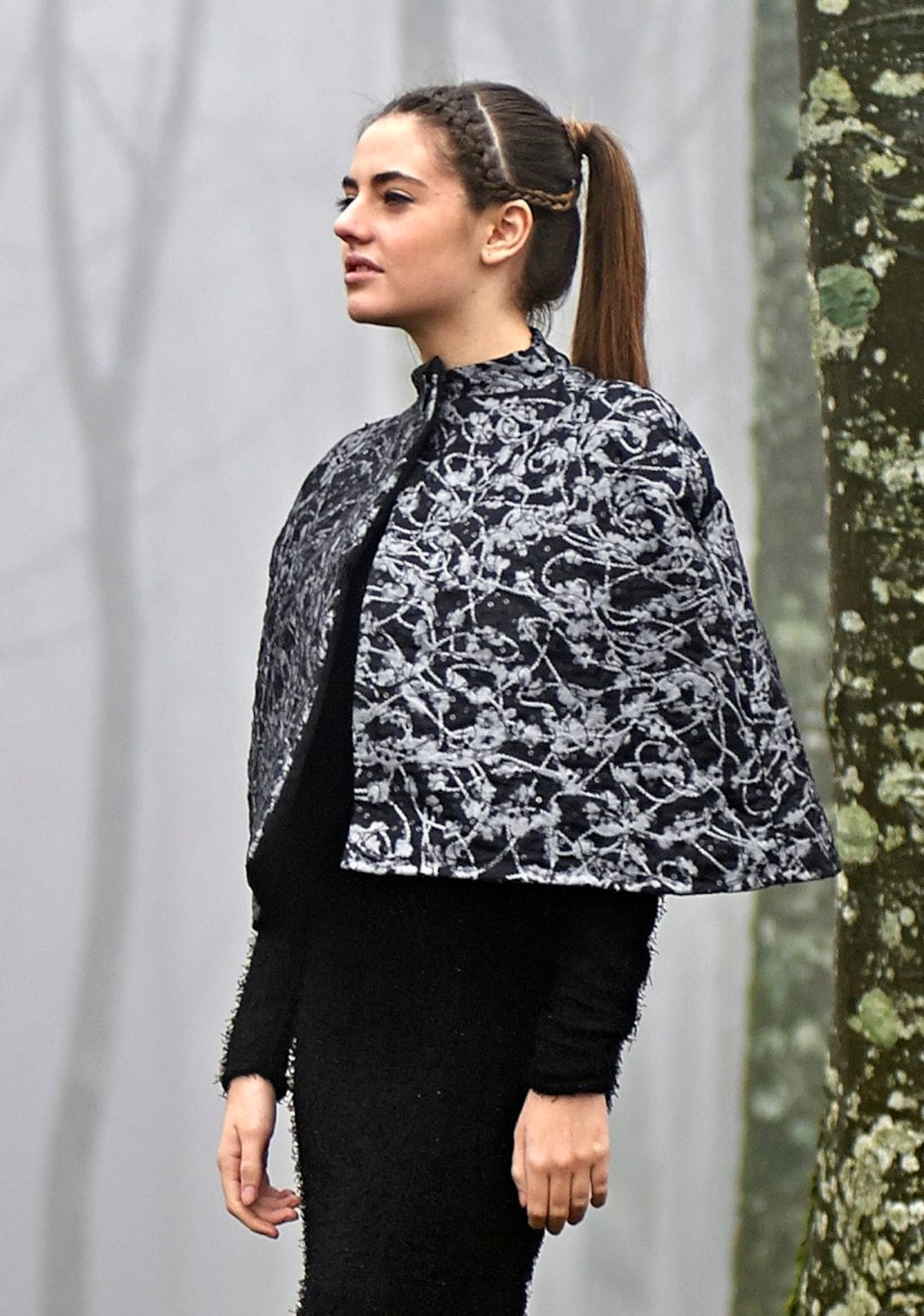 Medieval Inspired Short Cape Handmade With Fantasy Wool One of a Kind ...