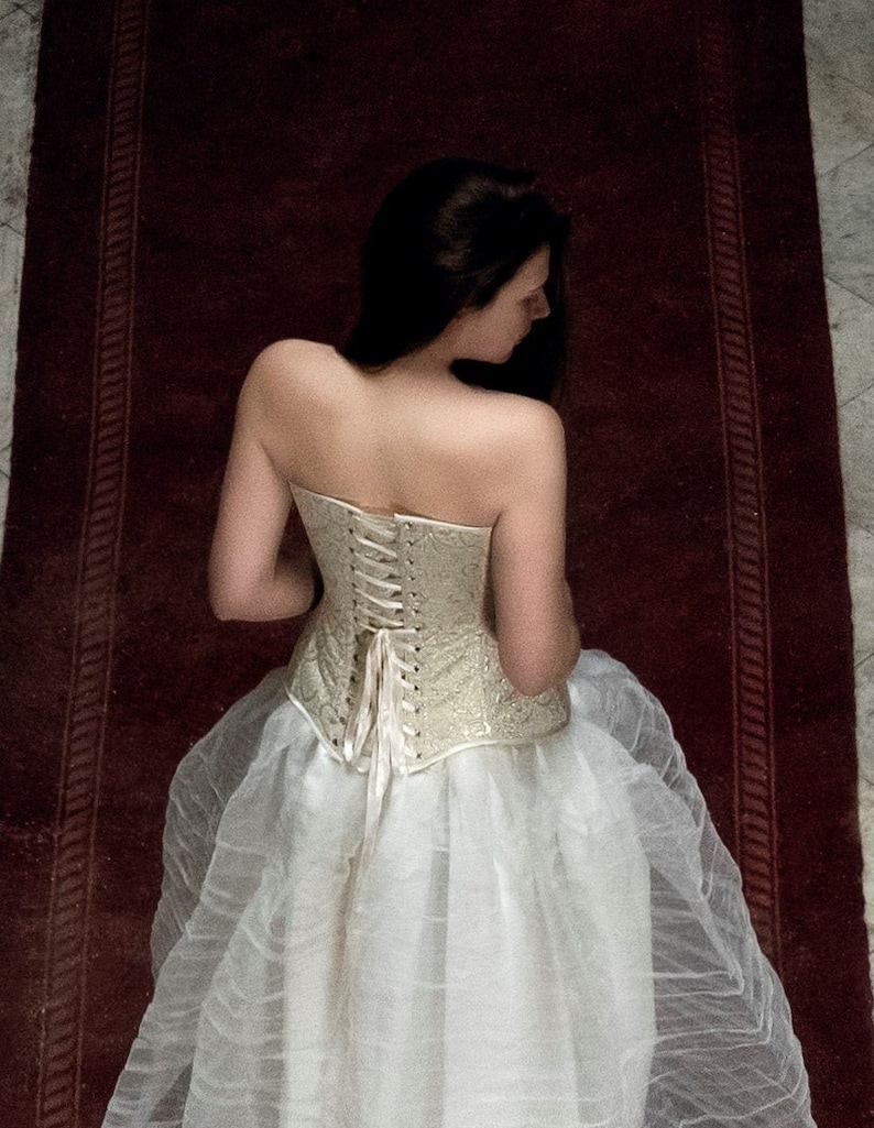 Victorian Gold Wedding Corset for Period Ball Gown Women | Etsy