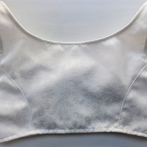 Regency Short Stays, Historical Undergarments, White Brocade Regency ...