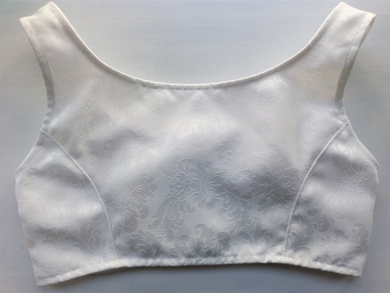 Regency Short Stays, Historical Undergarments, White Brocade Regency ...