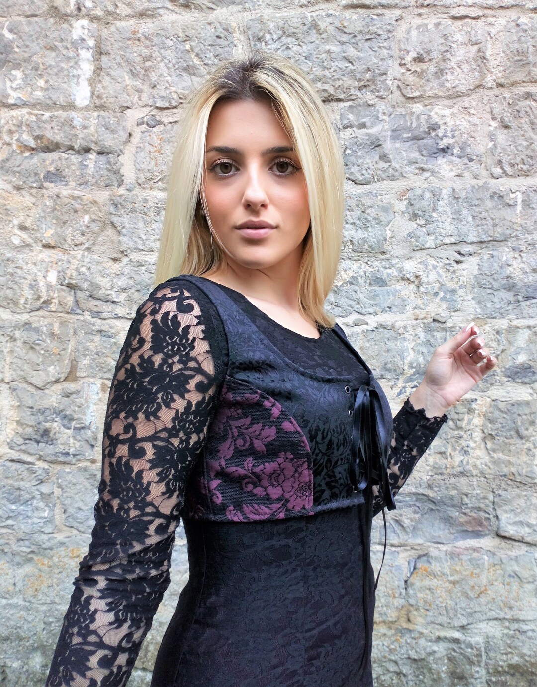 Gothic Corset Vest, Pagan Witch Corset, Dark Fantasy Larp Costume, Folk ...