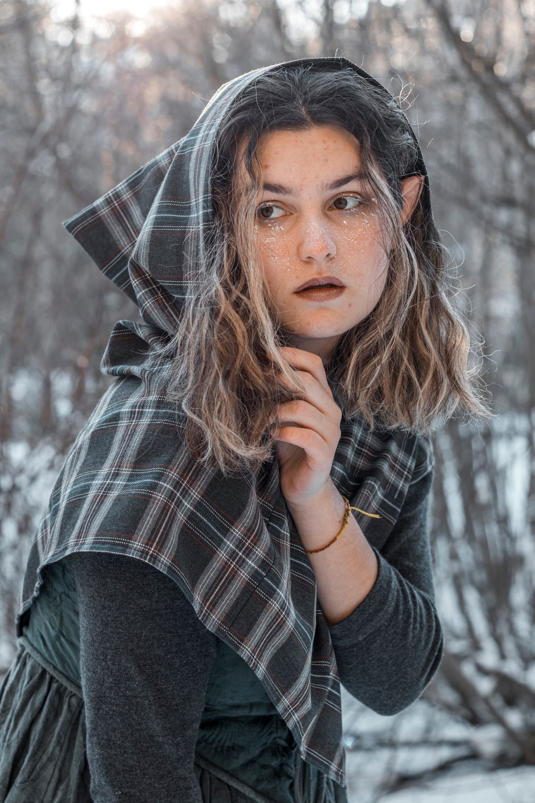 Enchanting Elven Capelet With Hood - Perfect for Fantasy & Renfaire ...