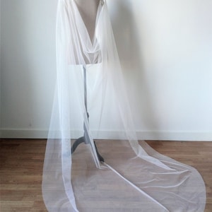 Wedding Cape Veil, Viking Wedding, Pagan Wedding Dress Cape, Natural ...