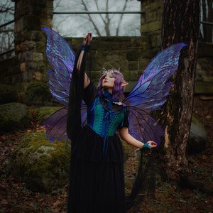 Dark Fairytale Ball Gown, Goth Fae Costume, Gothic Fairy Dress, Fantasy ...