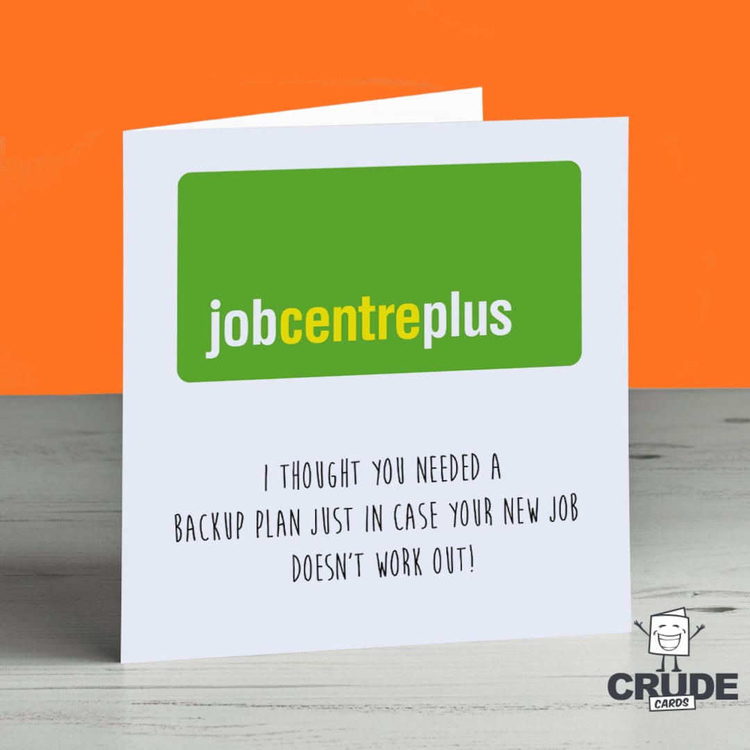 Funny Leaving Card New Job Card Sorry Youre Leaving Good Luck Back up ...