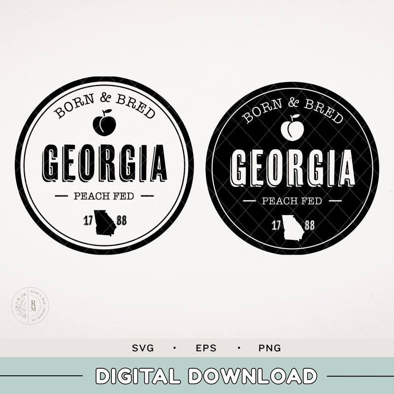 Georgia Peach Svg - Etsy
