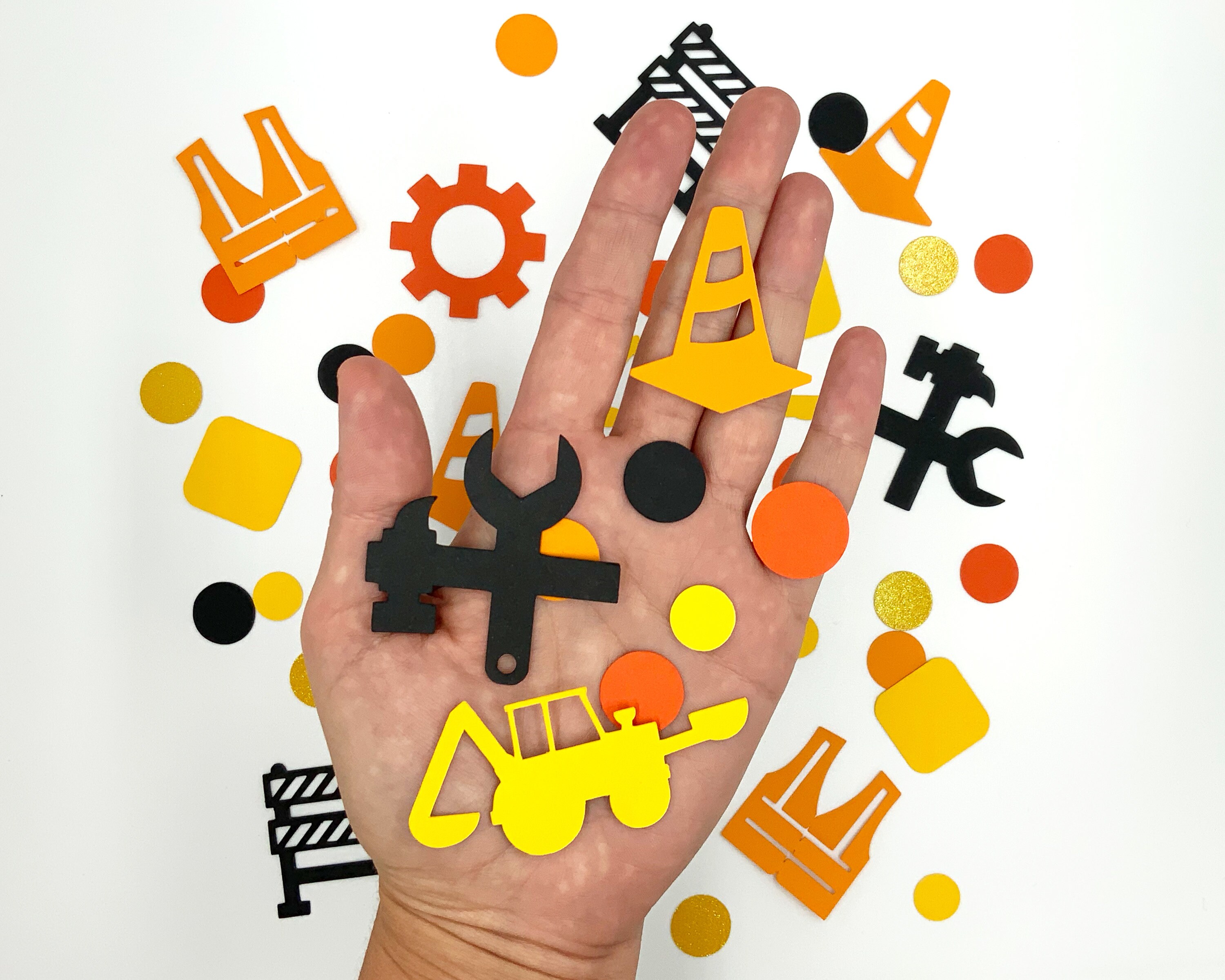 Construction SVG DIY Construction Confetti Construction - Etsy