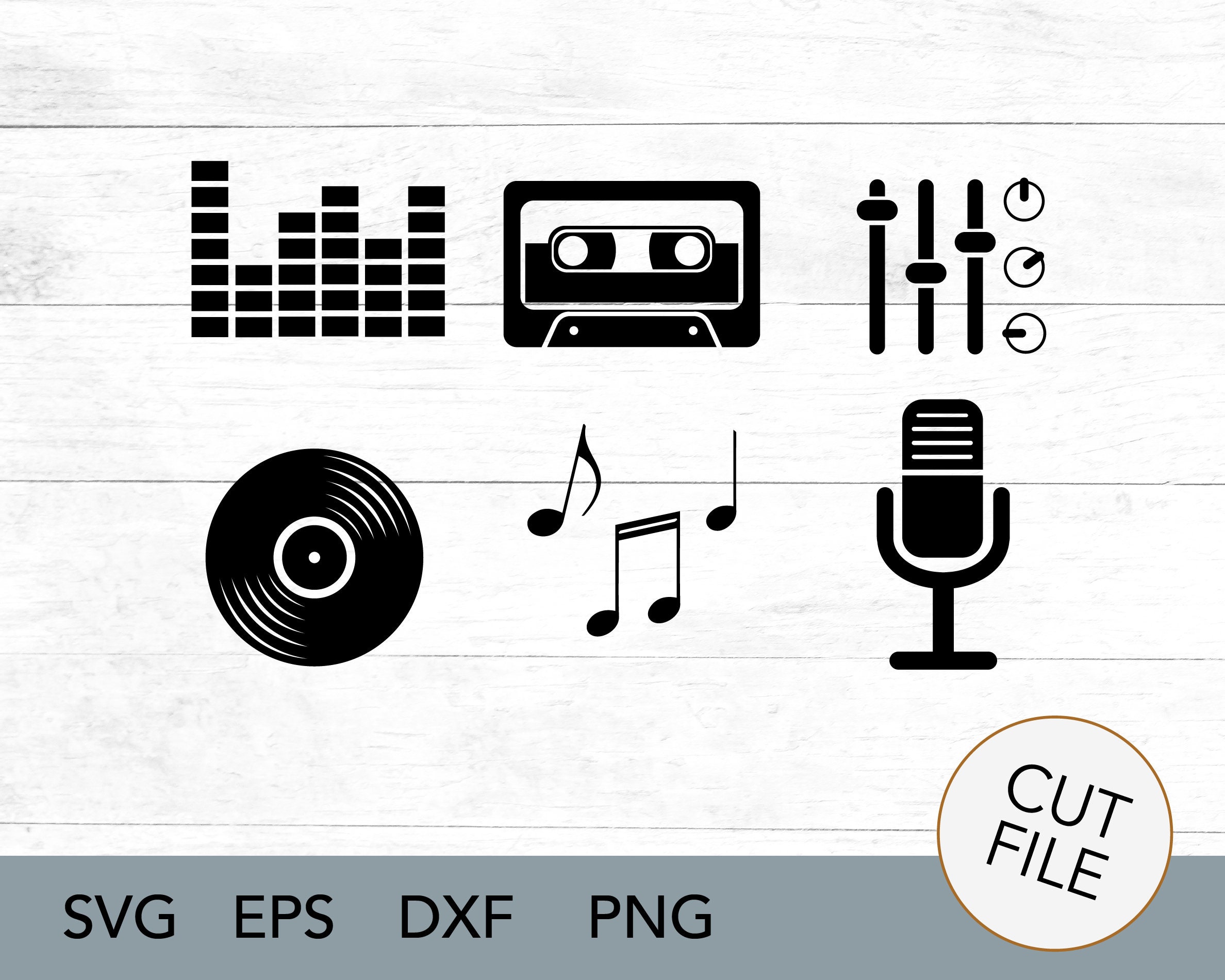 Music SVG Instruments SVG DJ Digital Icons Music Icons - Etsy