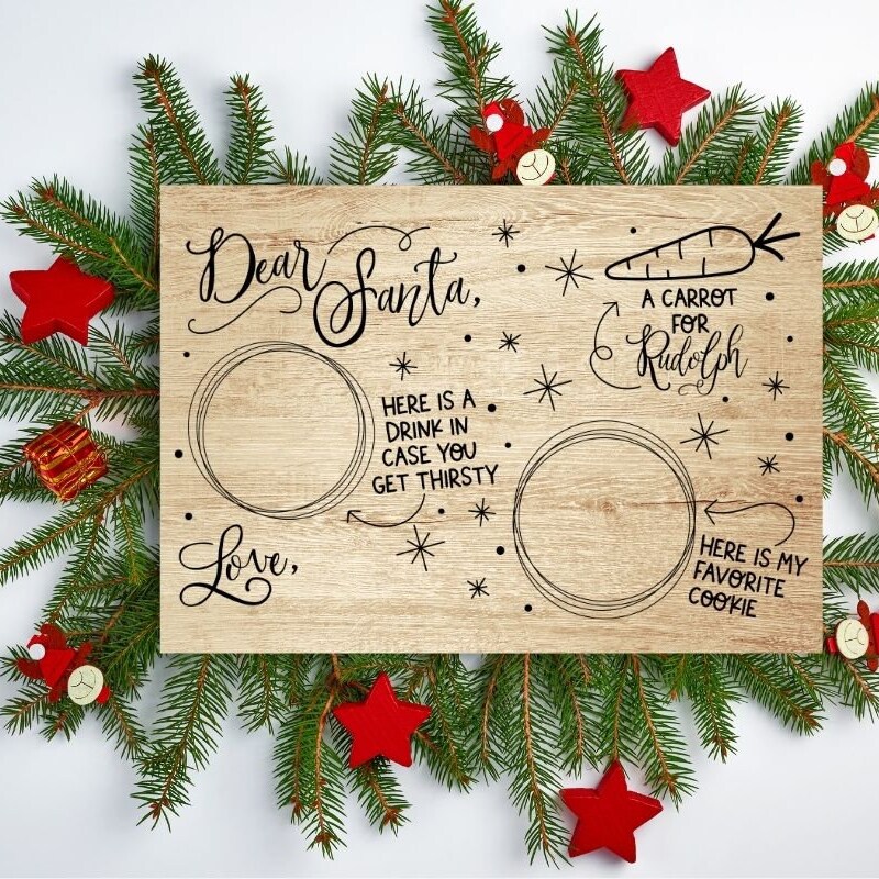 Dear Santa Placemat - Etsy