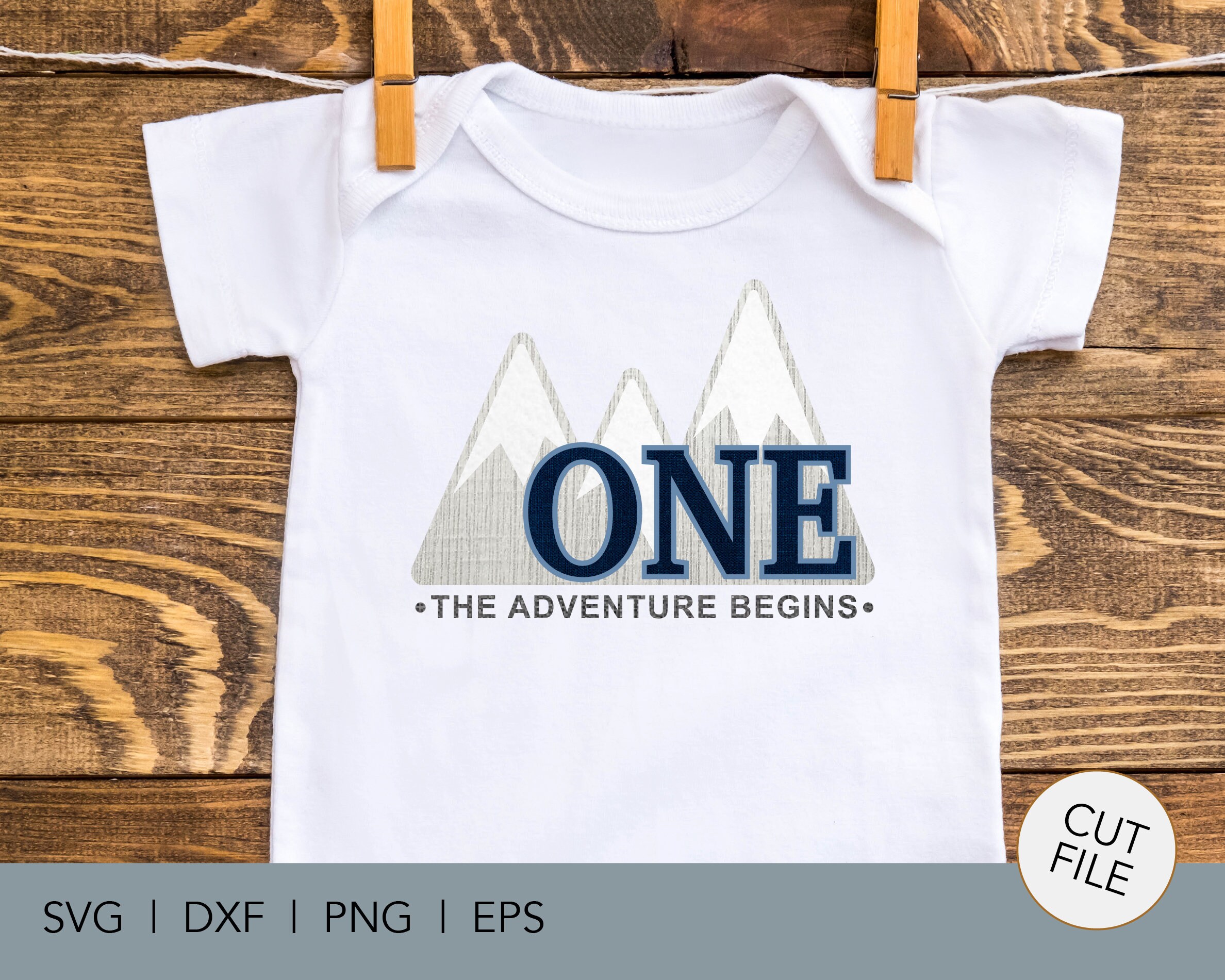 Mountain Theme SVG First Birthday Shirt the Adventure | Etsy