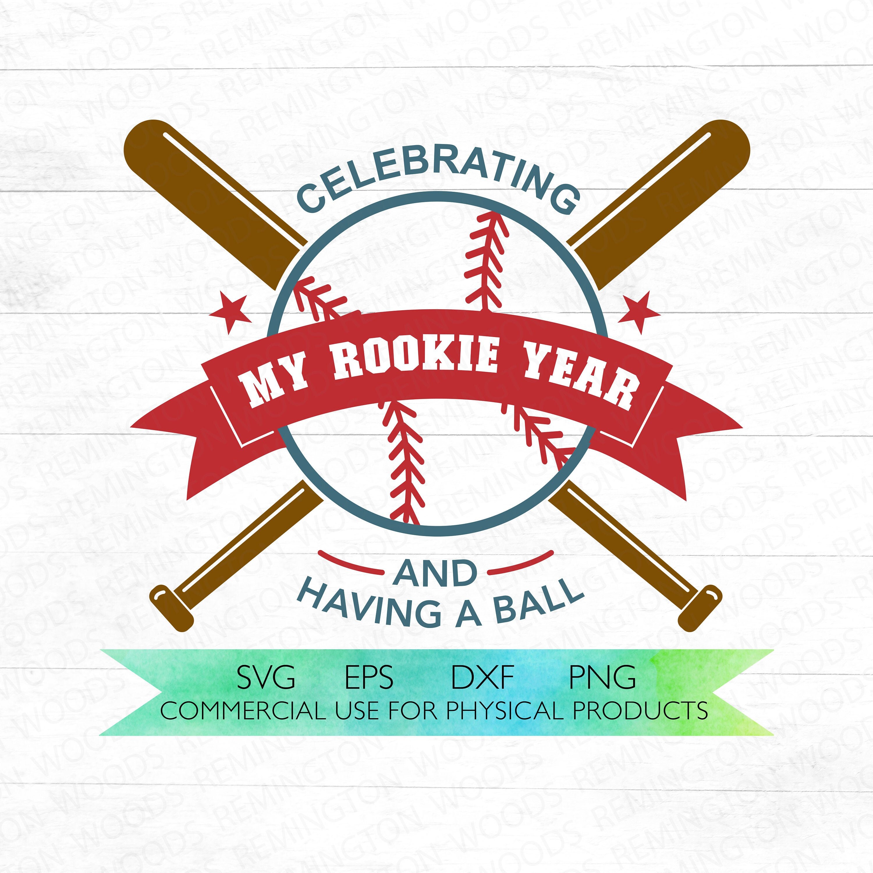 Baseball birthday rookie year baseball ball SVG | Etsy