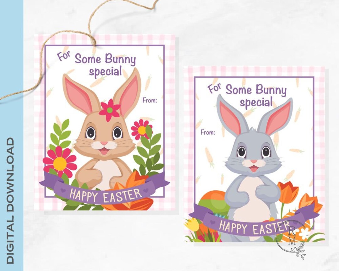 Easter Bunny Lollipop Holder Easter Printable Some Bunny Special Easter ...