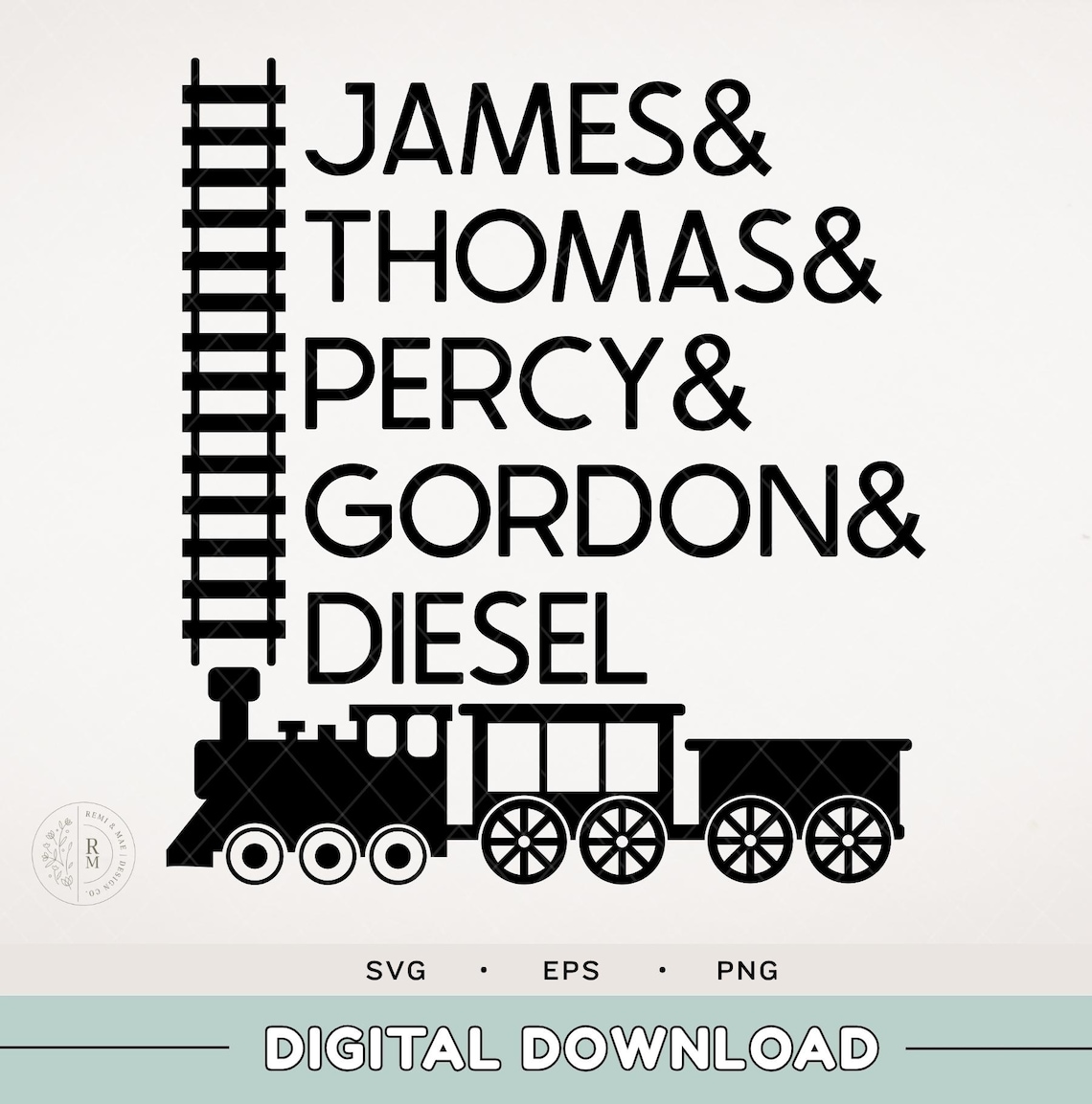 Train SVG - Thomas the Train SVG - Thomas - Gordon - Percy - James ...