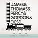 Train SVG - Thomas the Train SVG - Thomas - Gordon - Percy - James ...