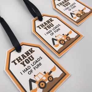Construction JPG - Print and Cut - Thank You Tag - Construction Theme ...