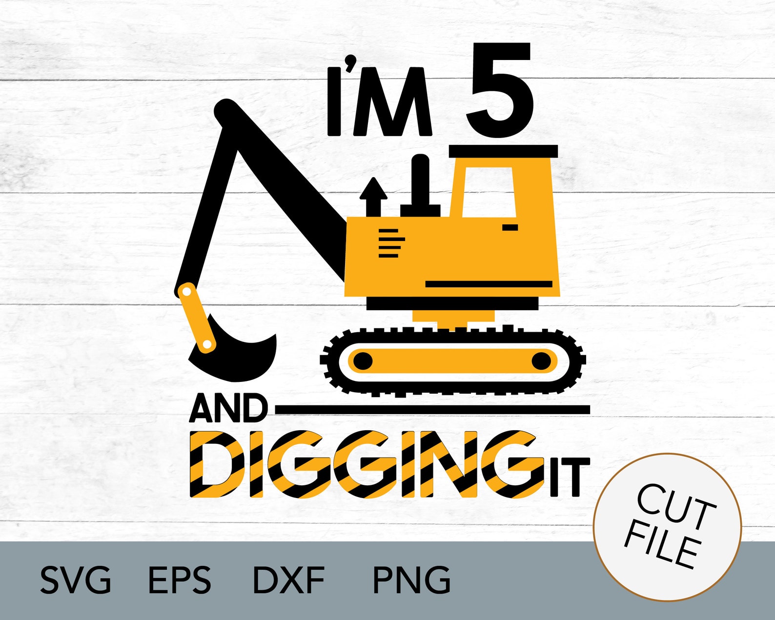 Construction SVG Theme Birthday Party Shirt SVG I'm | Etsy