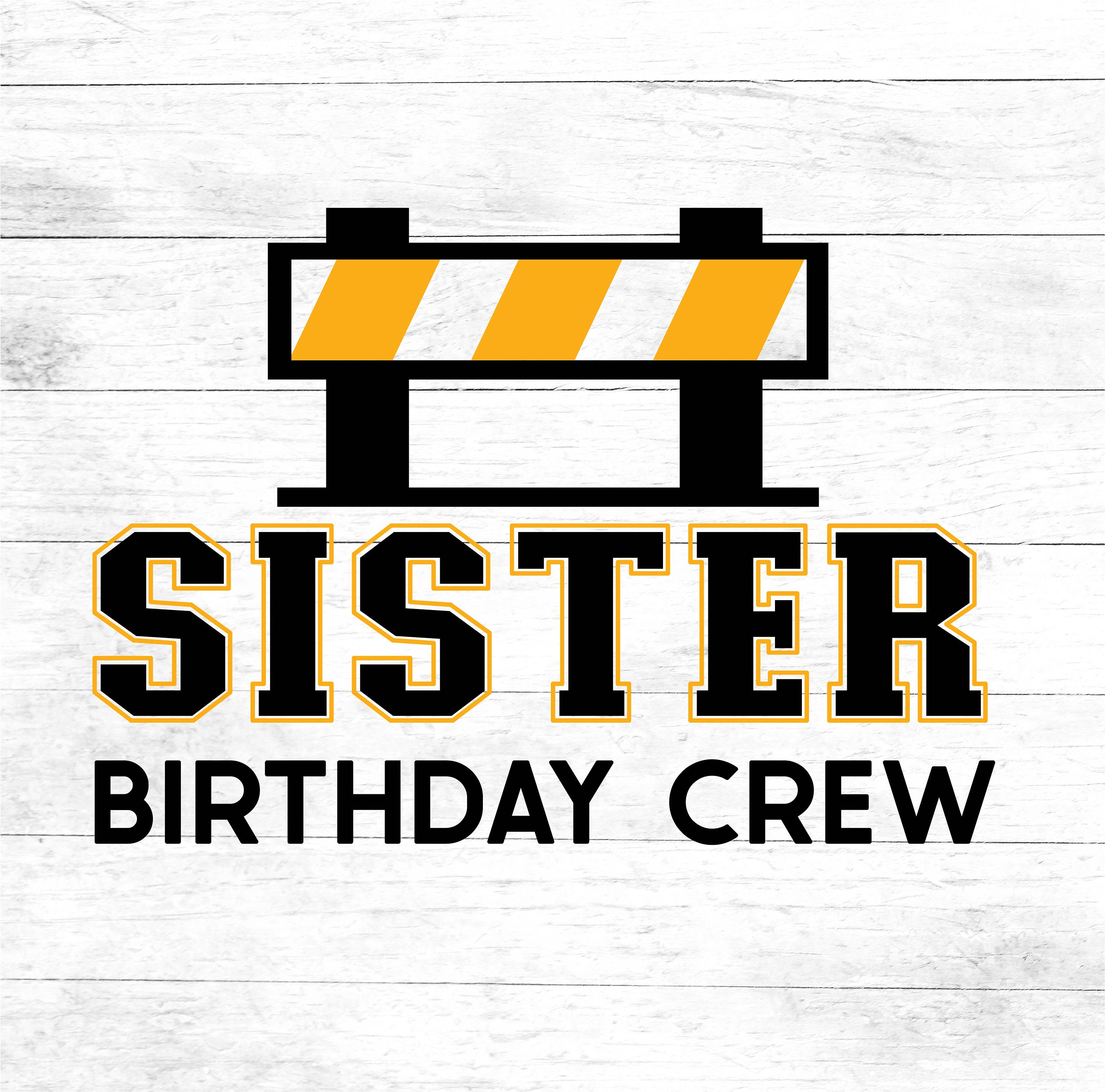 Construction SVG Party Birthday Crew Svg Brother and | Etsy