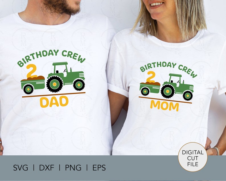 Tractor SVG Farm Tractor Birthday Farm Birthday Crew - Etsy