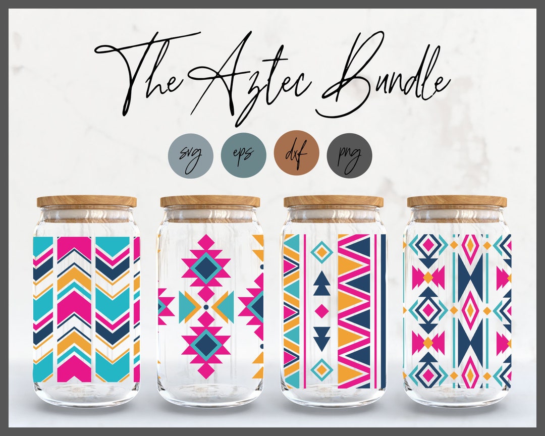 Libbey Glass SVG | AZTEC BUNDLE | 16oz Libbey - Scandinavian Design ...