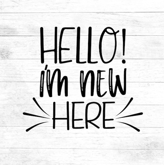 Hello I'm new here SVG Baby onsie New addition | Etsy
