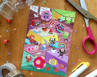 Katamari Sticker Sheet - Etsy
