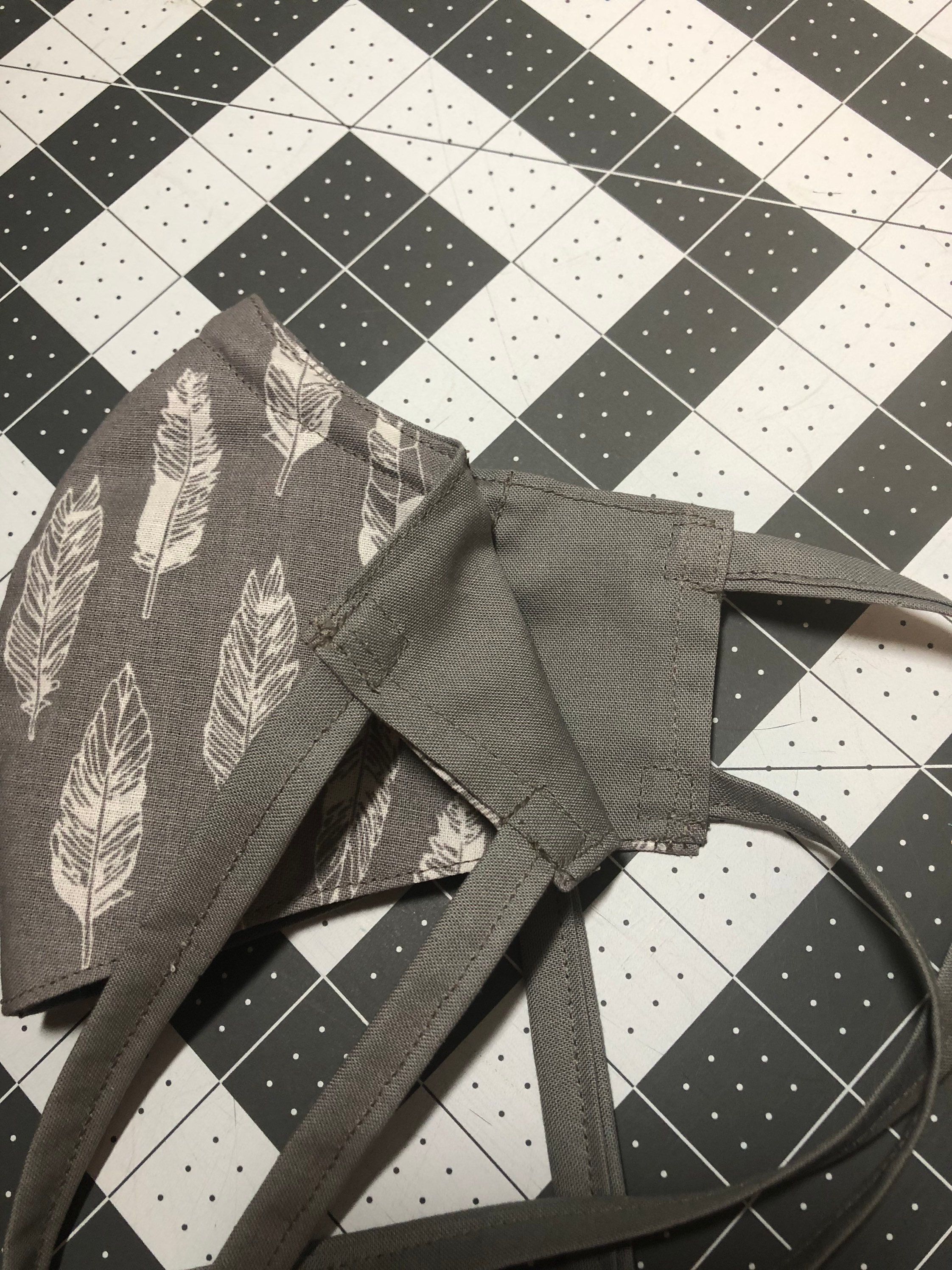 Men’s reversible Cotton Face mask facemask dust mask tie strings nose ...