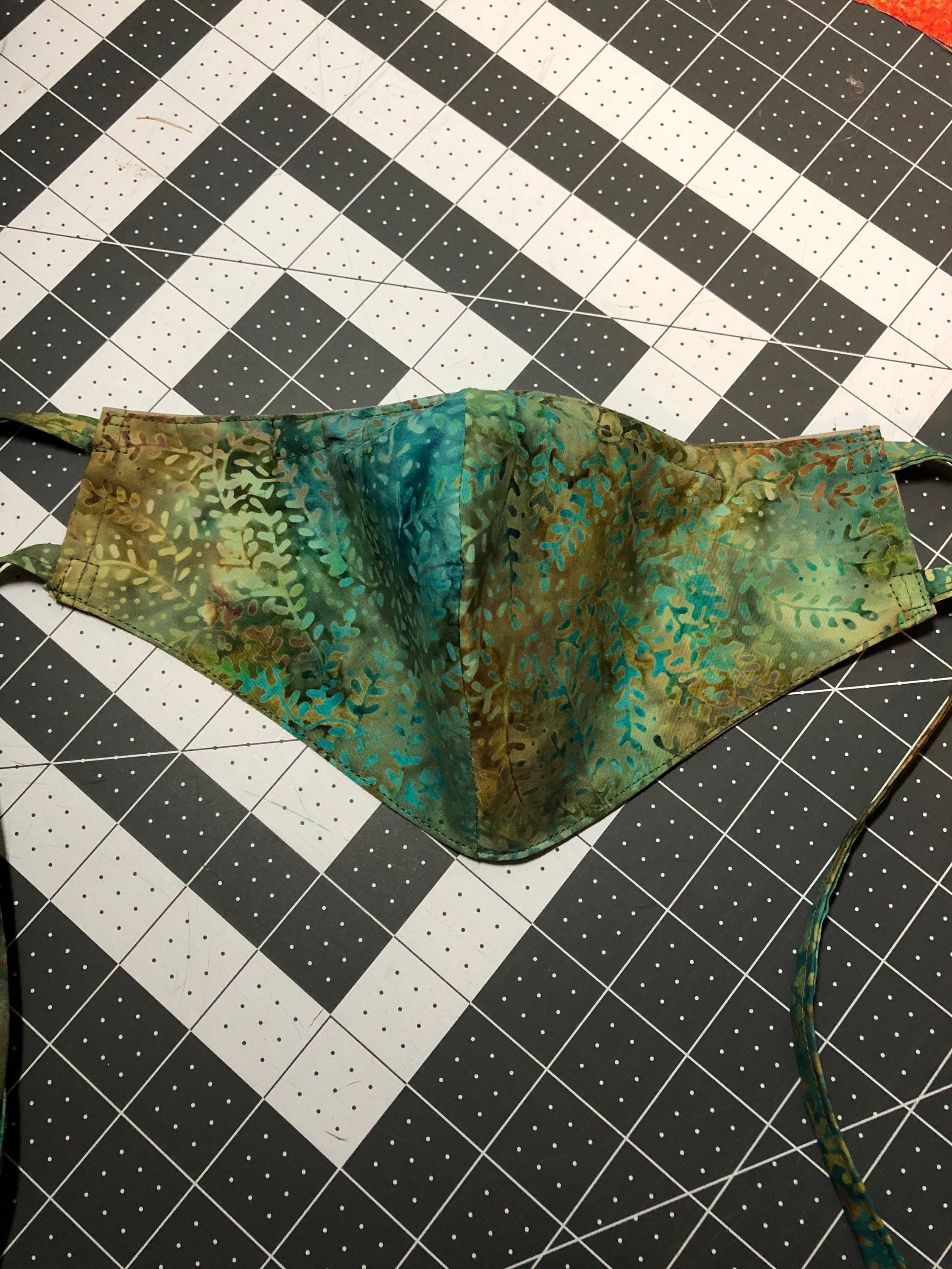 Batik and premium Cotton Face mask facemask dust mask tie strings nose ...