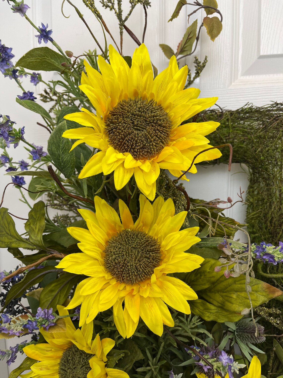 Double Door Spring Summer Sunflower Cottage Country Rustic - Etsy