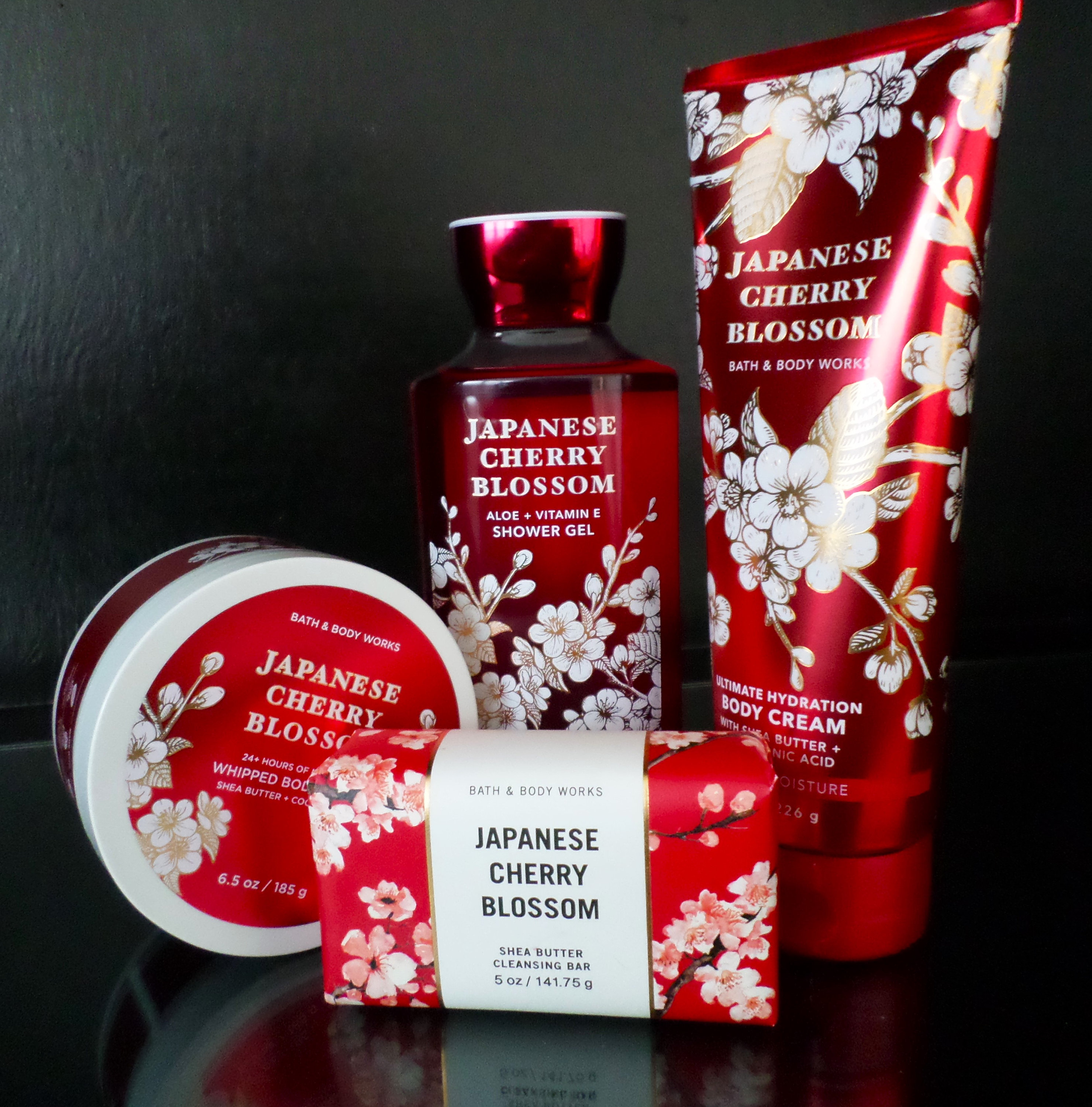 Bath & Body Works JAPANESE CHERRY BLOSSOM 4pc Gift Set Spa Set - Etsy