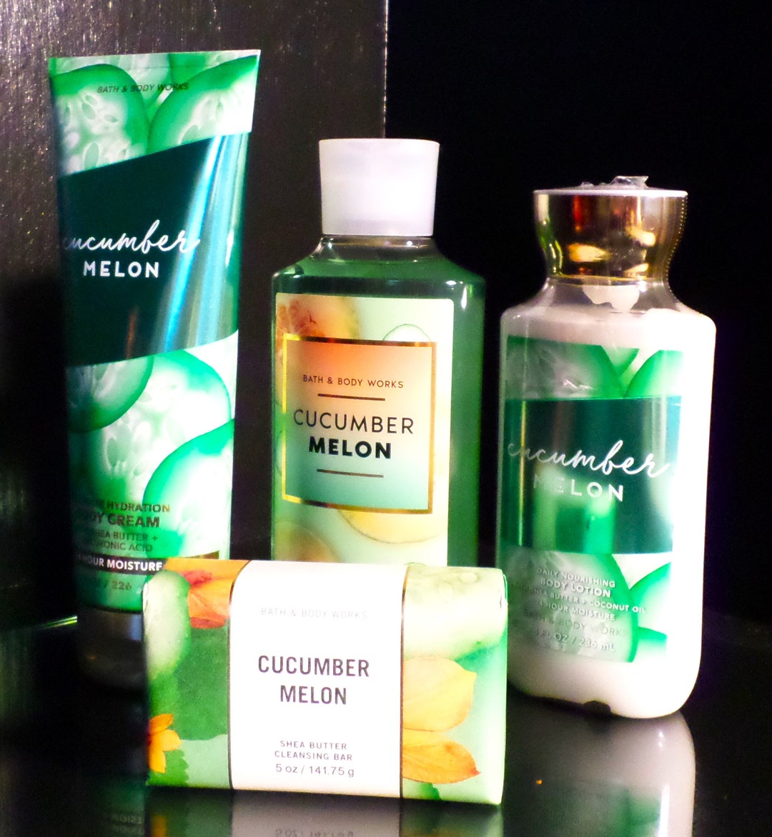 Bath & Body Works CUCUMBER MELON 4pc Gift Set - Etsy