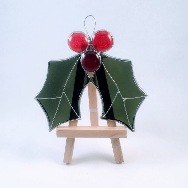 Stained Glass Holly - Etsy