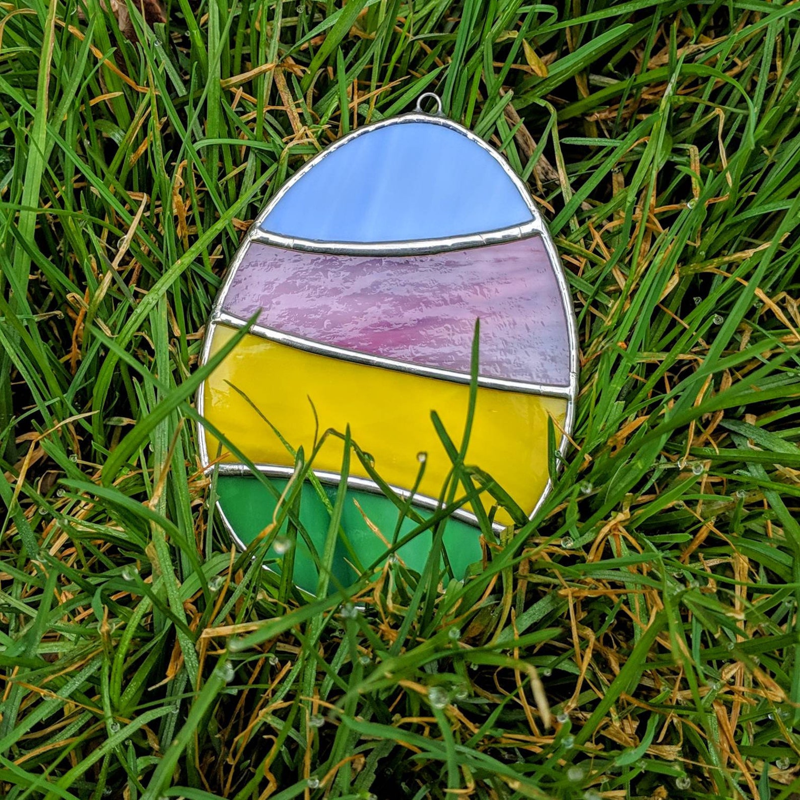 Easter Egg Decoration Stained Glass Easter Glass Easter Egg - Etsy