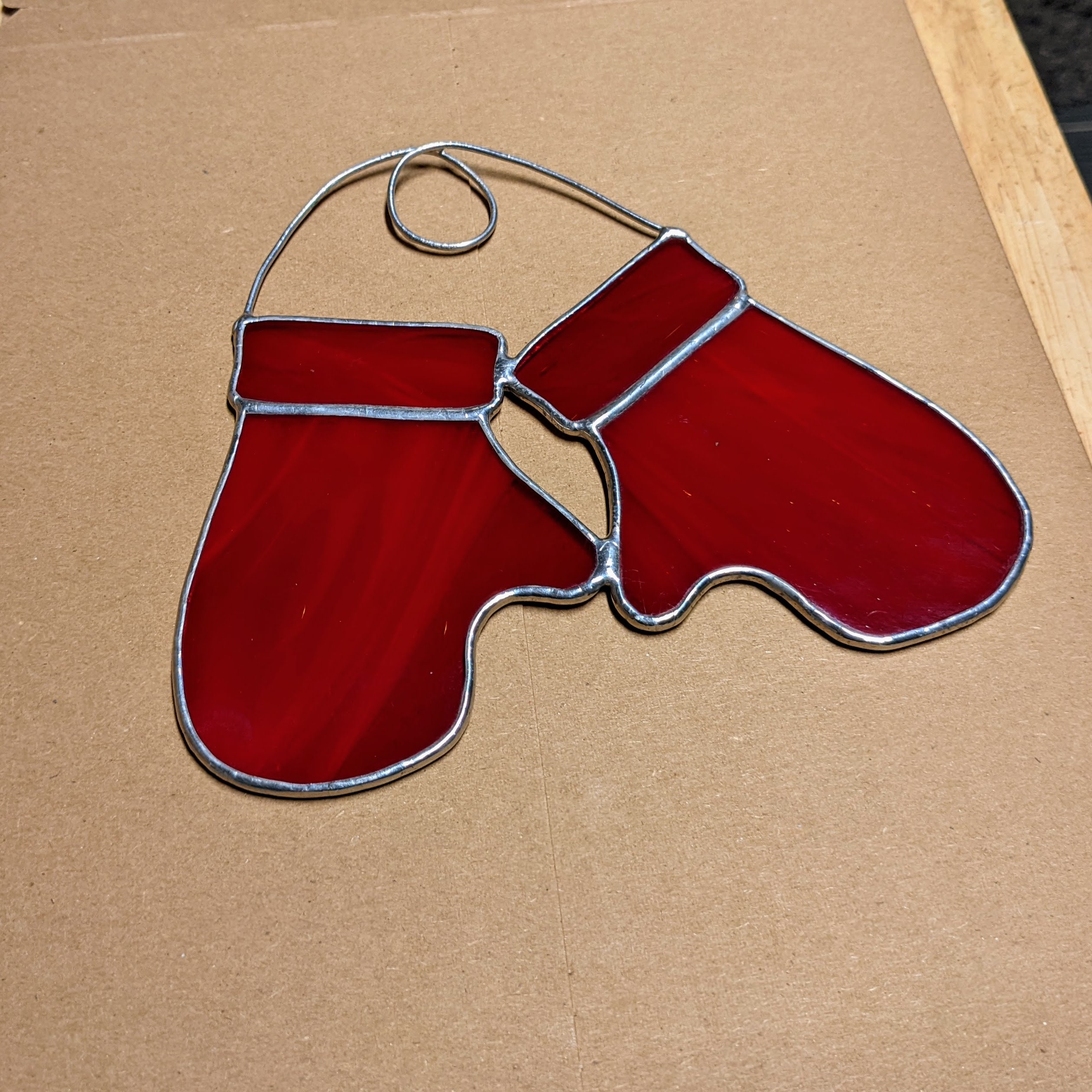 Stained Glass Mittens Ornament Stained Glass Christmas - Etsy