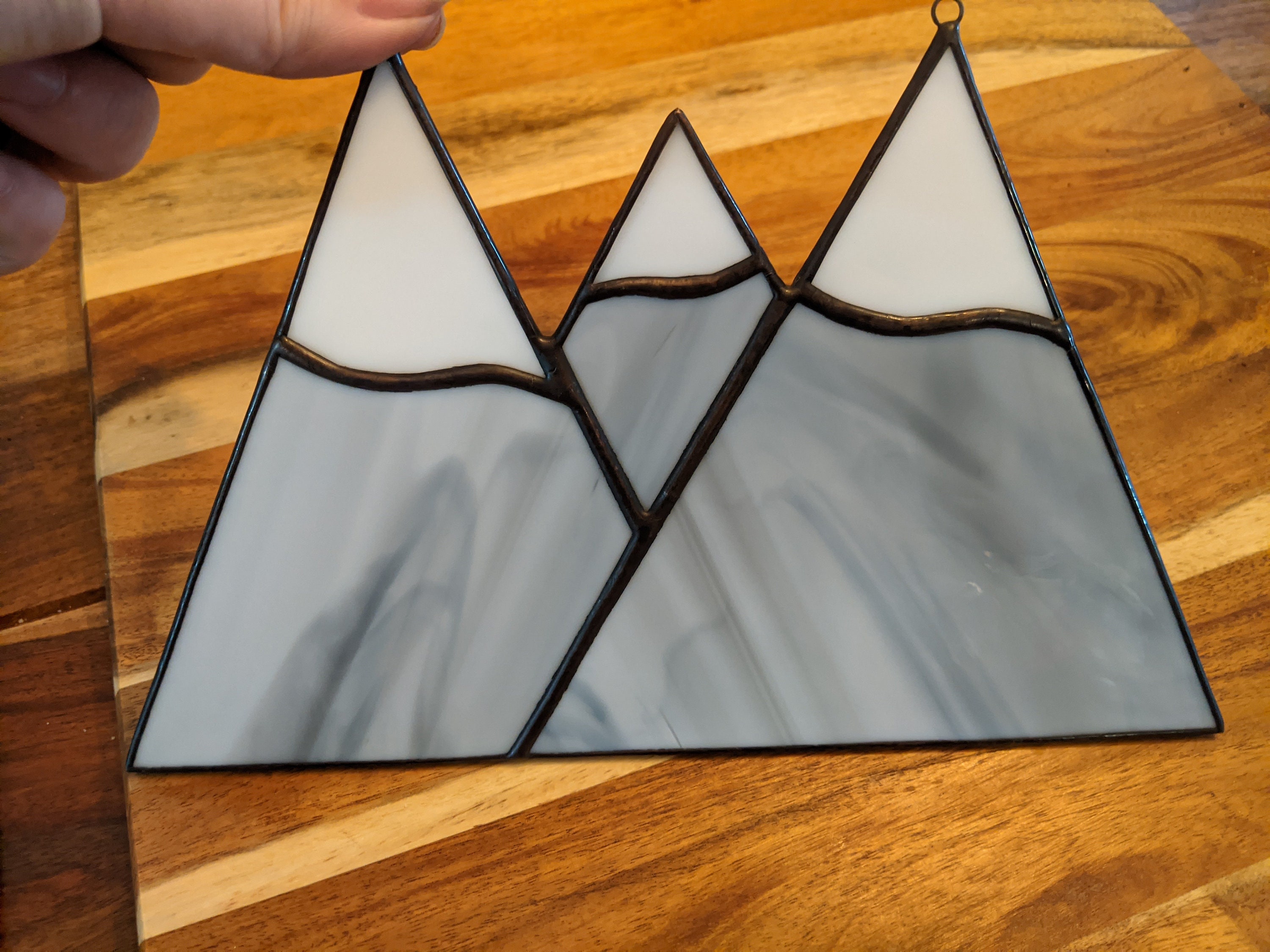 Stained Glass Mountain Mountain Range Mountain Art Outdoor - Etsy