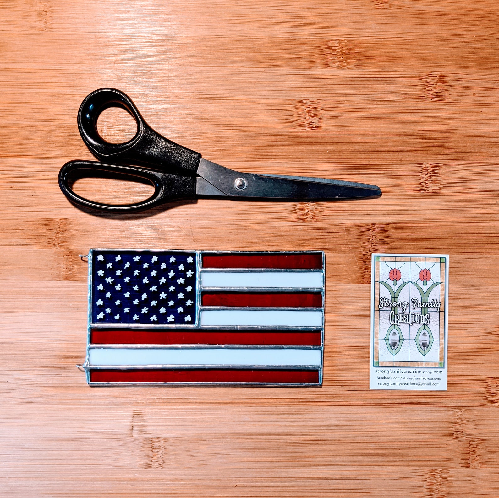 Stained Glass American Flag, Stained Glass Flag, Veterans Gift, Gift ...