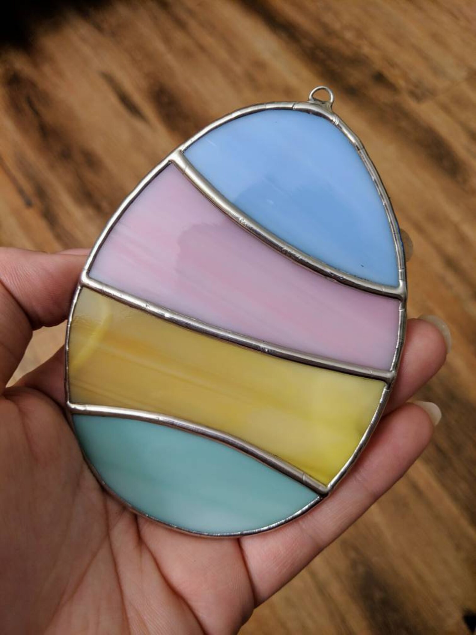 Easter Egg Decoration Stained Glass Easter Glass Easter Egg - Etsy