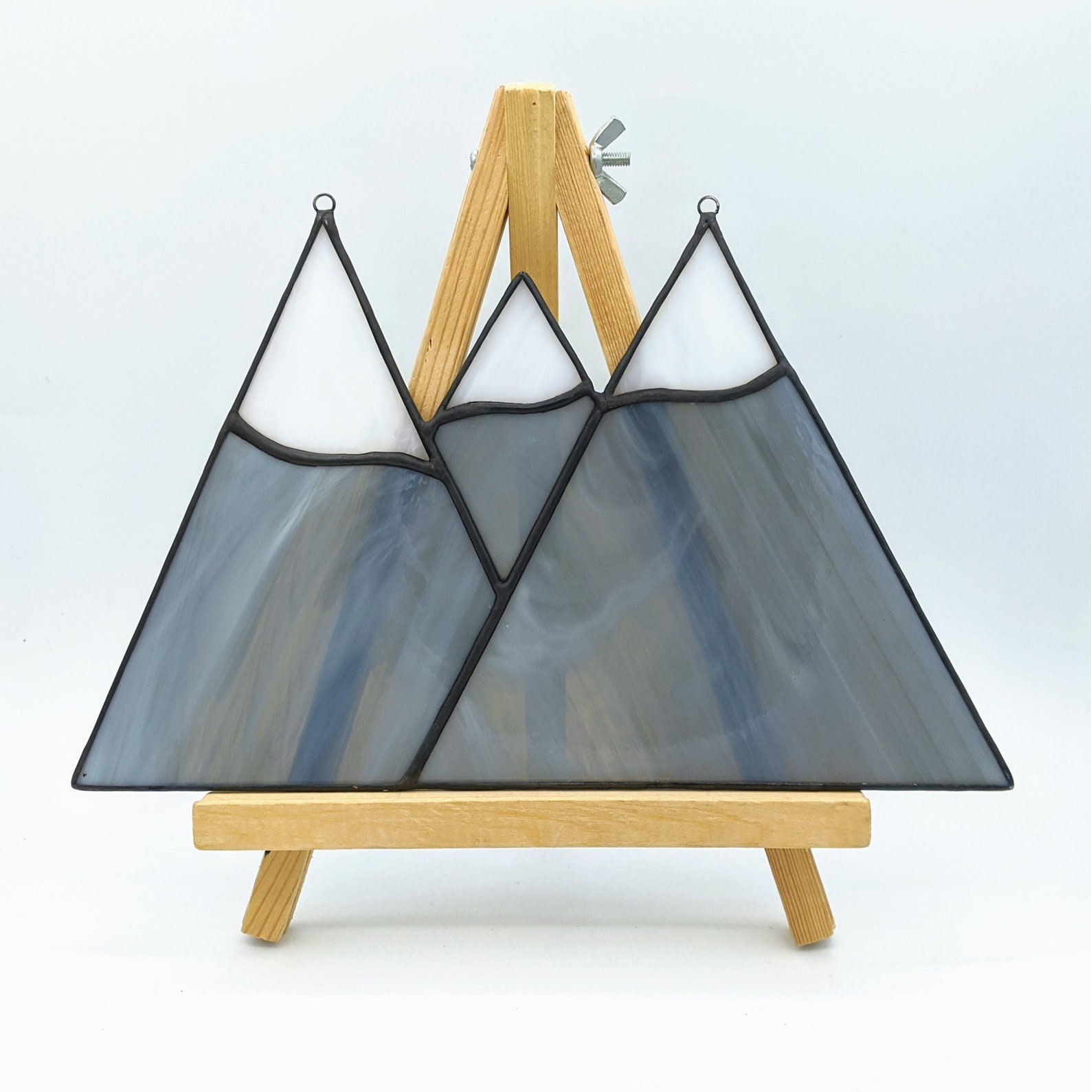 Stained Glass Mountain Mountain Range Mountain Art Outdoor - Etsy