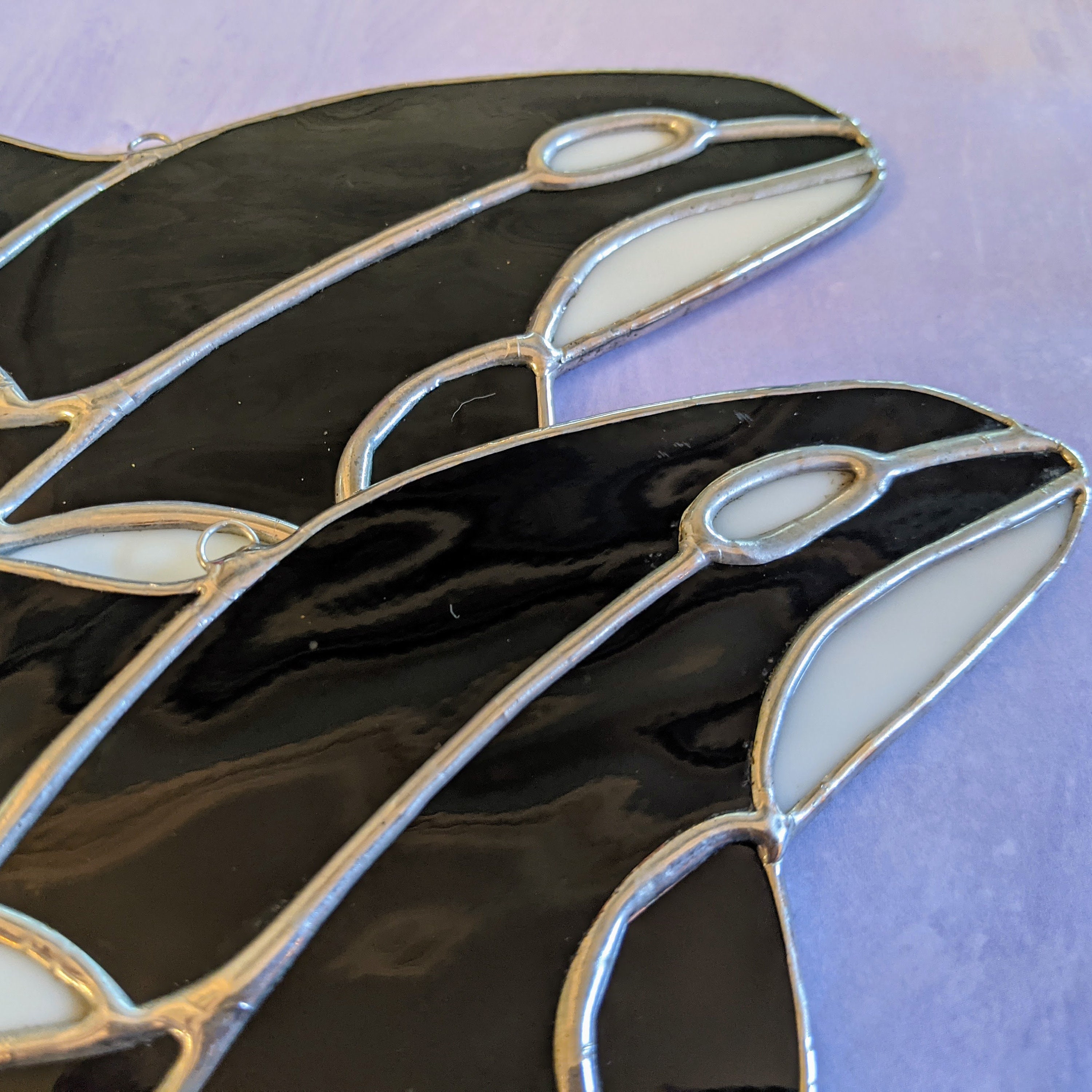 Orca Stained Glass for Art Orca Whale Art Stained Glass | Etsy