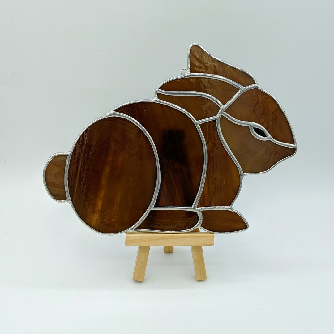 Easter Bunny Rabbit, Stained Glass Rabbit, Stained Glass Easter, Rabbit ...