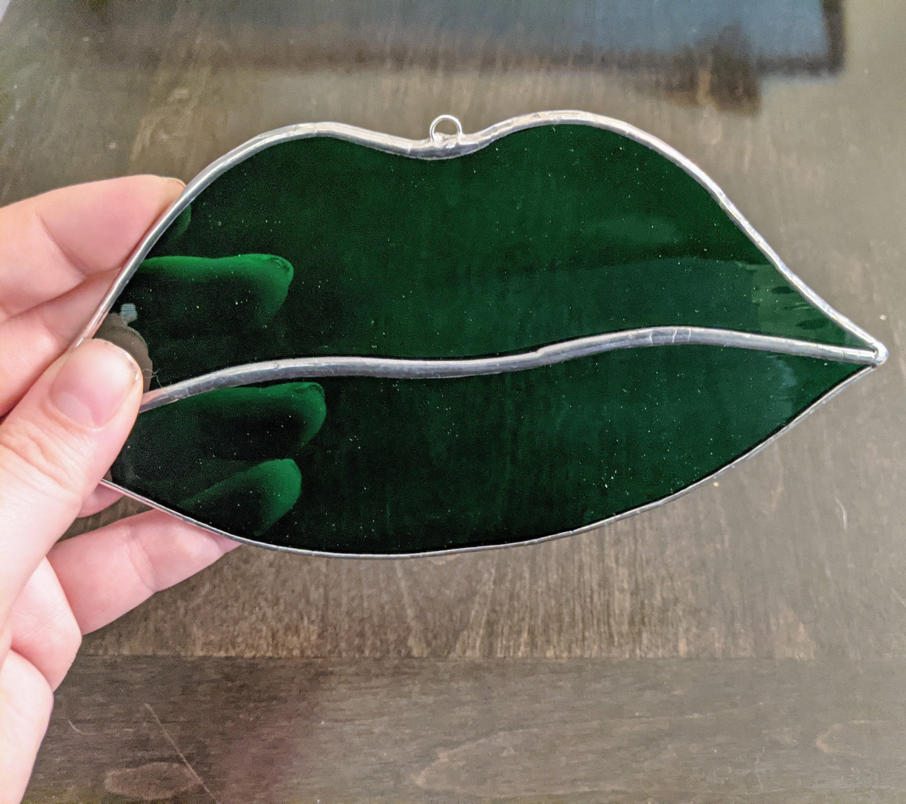 Stained Glass Lips Kissing Lips Love Decor Glass Ornament - Etsy Canada