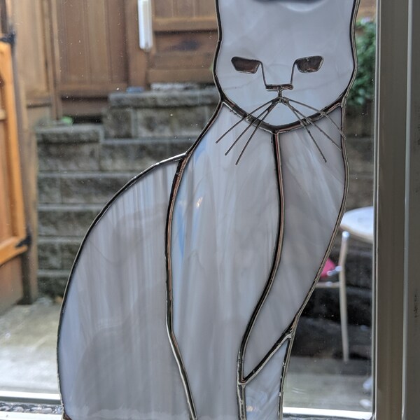 Stained Glass Cat - Etsy
